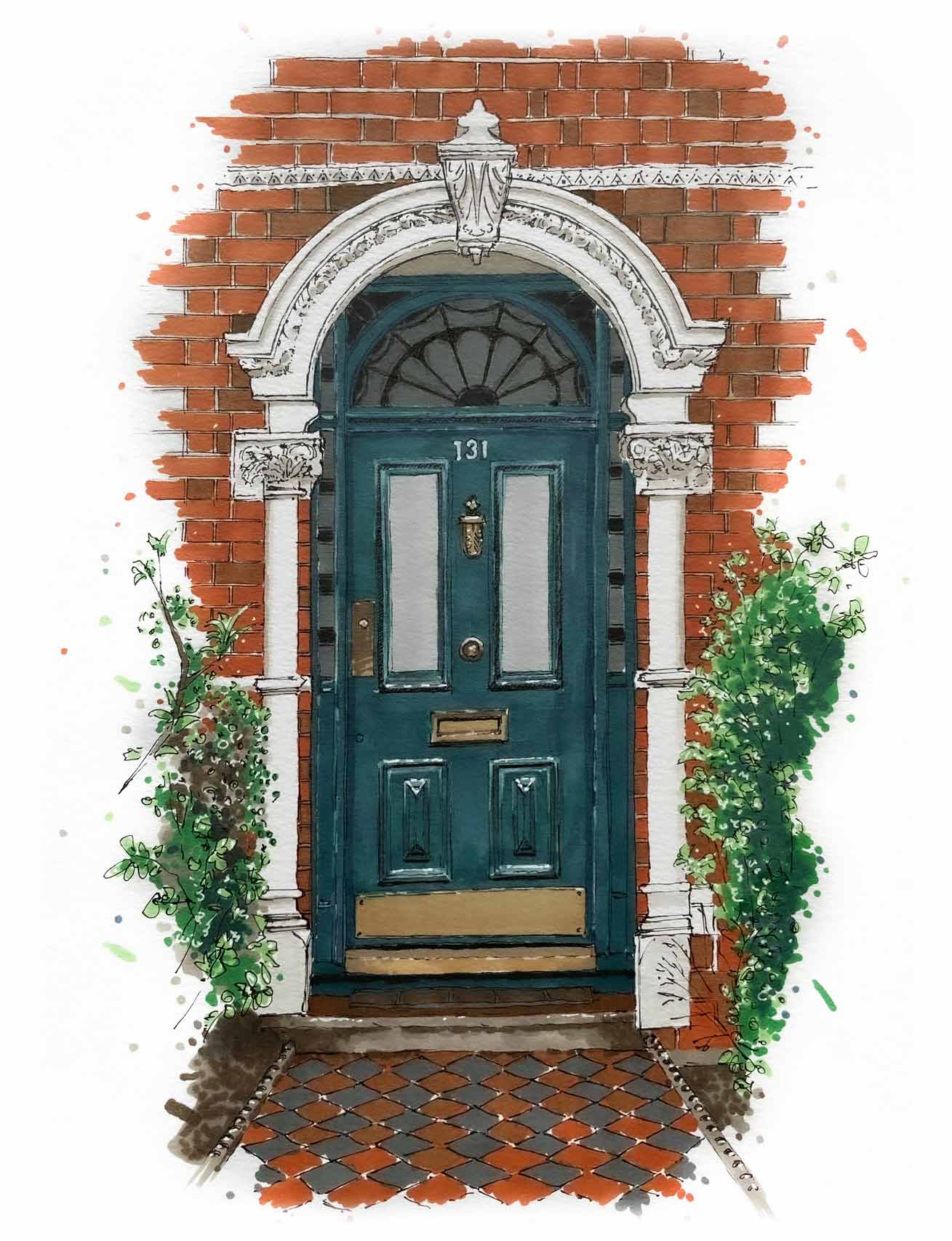 Front Doors - Drawn by Mike